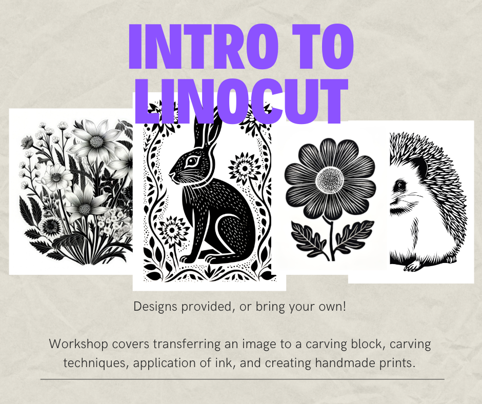 Intro to Linocut Workshop – Vita Nova Creatives